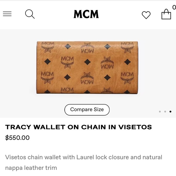 MCM | Bags | Mcm Tracy Wallet On Chain In Visetos | Poshmark
